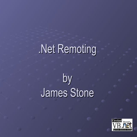Net remoting | PPT