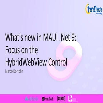 What's new in MAUI .Net 9: Focus on the HybridWebView Control | PDF
