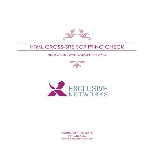 Netscaler WAF XSS | PDF