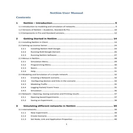 NetSim User Manual | PDF