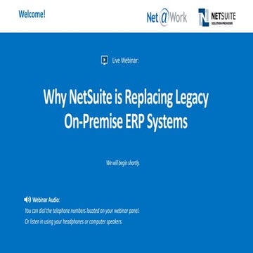 Why NetSuite is Replacing Legacy On-Premise ERP Systems | PDF