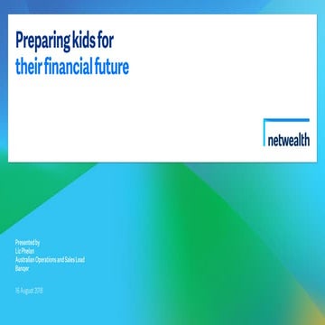 Preparing kids for their financial future | PDF
