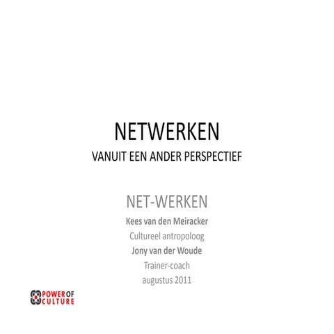 Netwerken | PPT