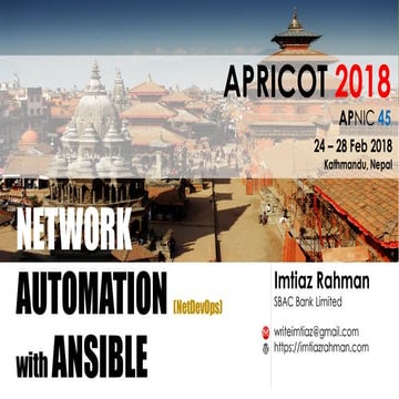 Network Automation Netdevops With Ansible Ppt