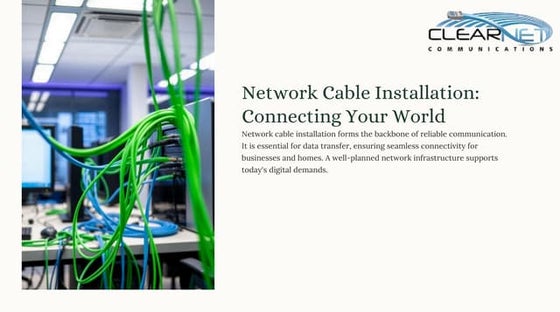 Network Cables Installation | PPTX | Computer Networking | Computing