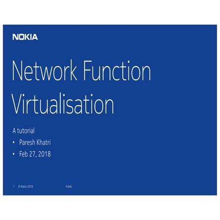 Network Function Virtualisation: a tutorial | PDF