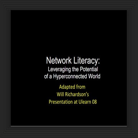 Network Literacy | PPT