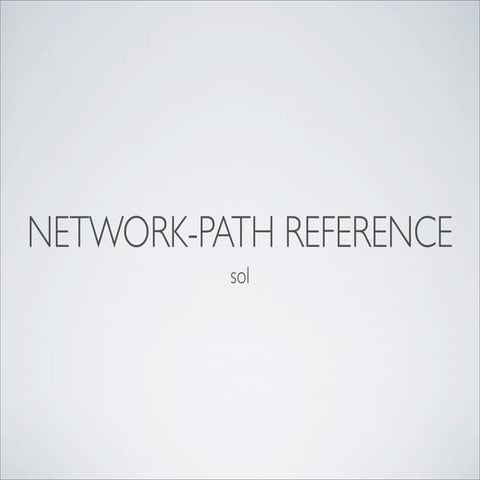 Network path reference | PDF