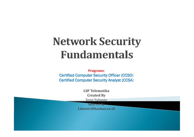 Fundamentals Of Network Security 