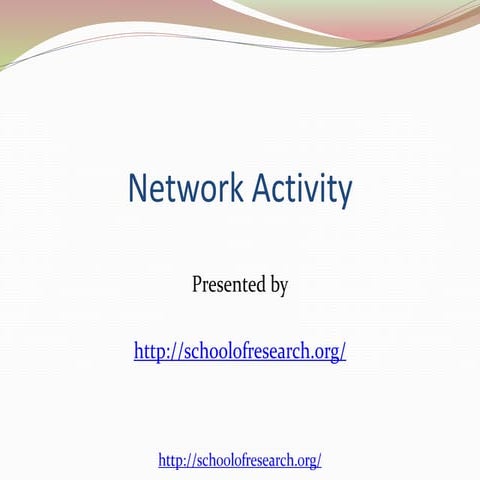 Network activity | PPT