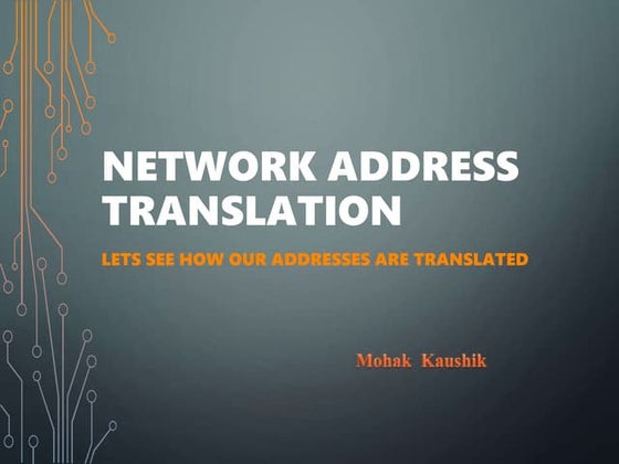 What Is Network Address Translation Nat Pptx Computer Networking