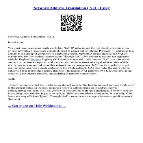 network address translation and ip masquerading | PPT