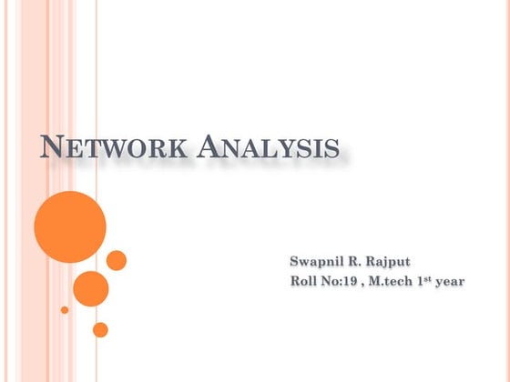 Network analysis in gis , part 1 introduction | PPT Network analysis in gis , part 1 introduction | PPT