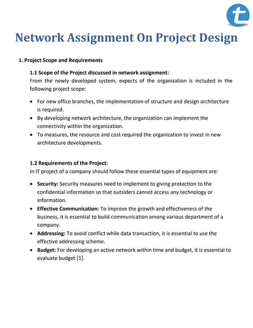 Project Designing A Secure Network Docx Computer Networking Computing
