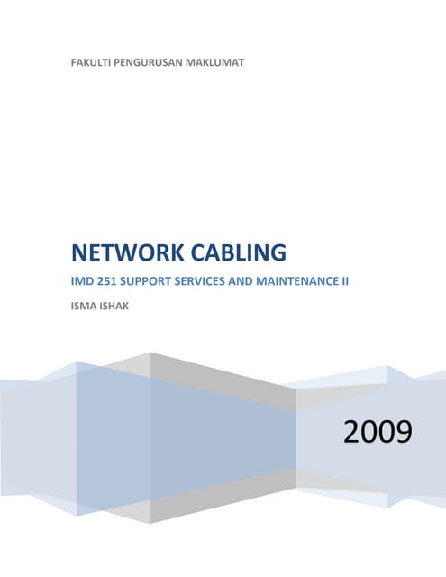 Networking Cables & Connectors | PDF