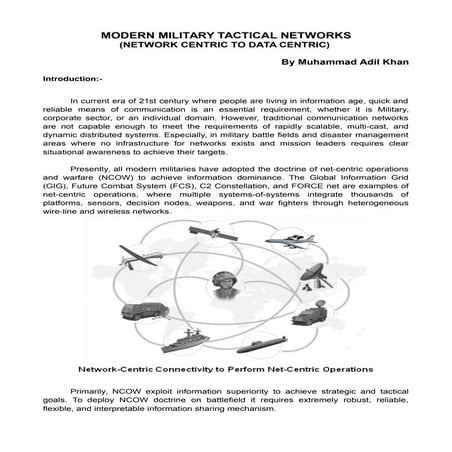 Network Centric to Data Centric Networks (Data Distribution Service) | PDF