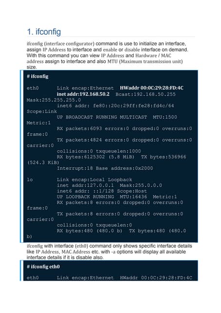 Networking Commandspptx