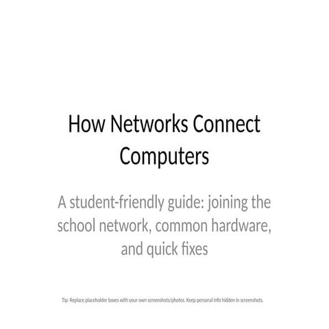 Network Components Pro powerpoint presentation | PPTX