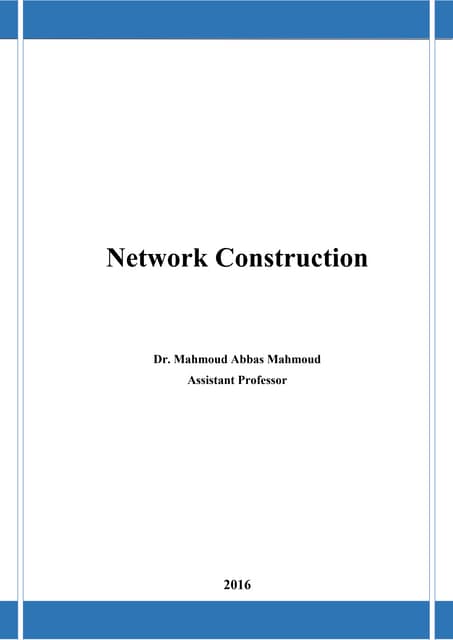 Rules for Network Construction | PPT