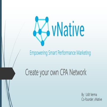 Start Your Own Cpa Affiliate Network Ppt