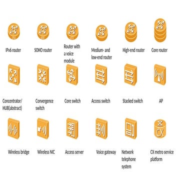 Network Element Icons pour equiement reseau.pptx