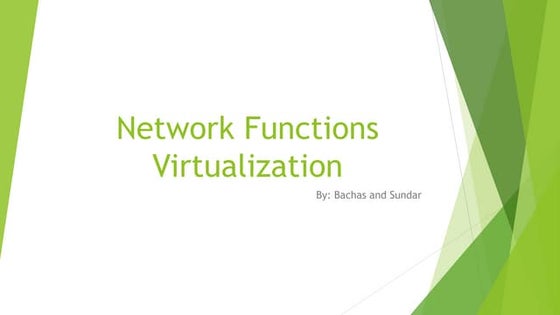 Network Function Virtualization Ppt 5889
