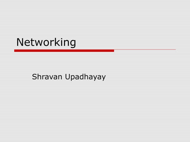 Networking In Java Ppt Computer Networking Computing