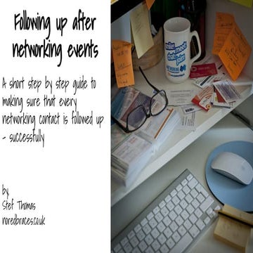 Business Networking - following up | PPT