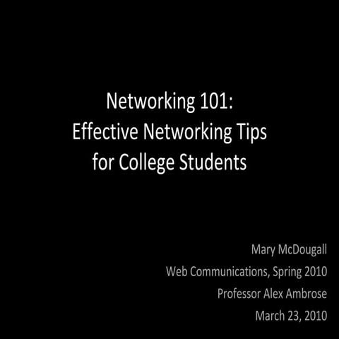 Networking 101 | PPT