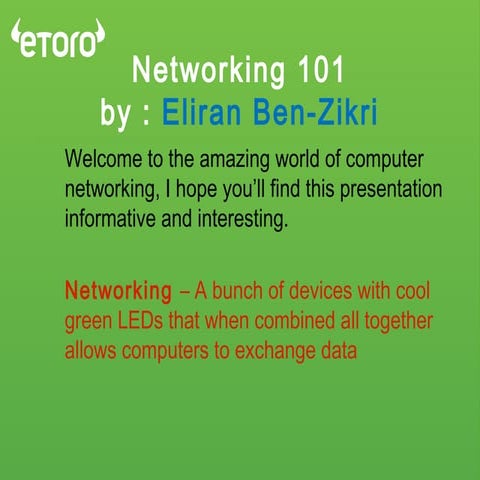 Networking 101 english | PPT | Internet | Computing