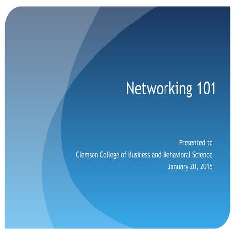 Networking 101 | PPT