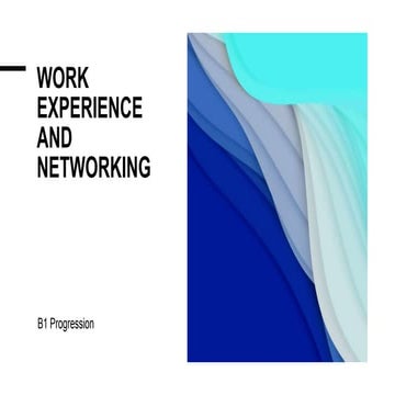 networking and work experiance .cacadcadc | PPT
