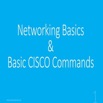 Networking Basics And Basic Cisco Commands Pptx Computer Networking 5103
