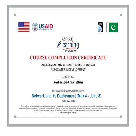 Networking certificate | PDF