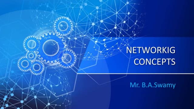 Networking Conceptspptx