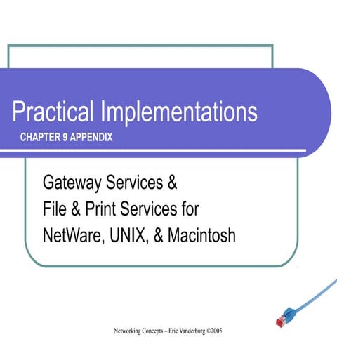 Networking Concepts Lesson 09 part 2 - Practical Implementations - GS & FP - Eric Vanderburg ...