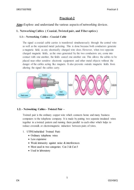 study about different network devices | DOCX | Technology & Computing