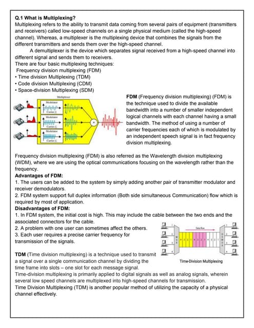Multiplexing In Mobile Computing Ppt 5434