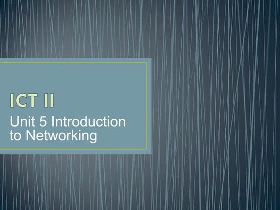 Power point presentation on Computer networks | PPTX