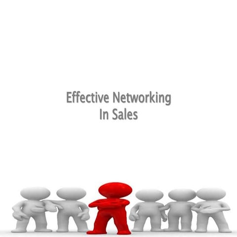 Effective Networking In Sales | PPTX