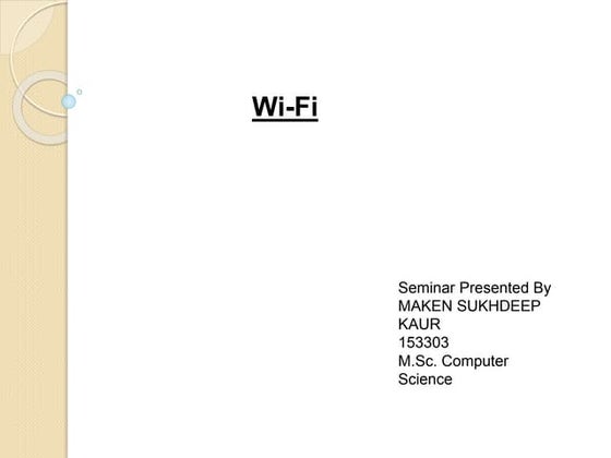 Wireless networks ppt | PPTX