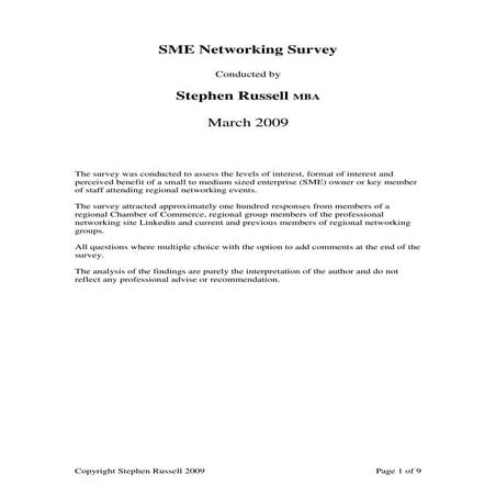 Networking Survey Report | PDF