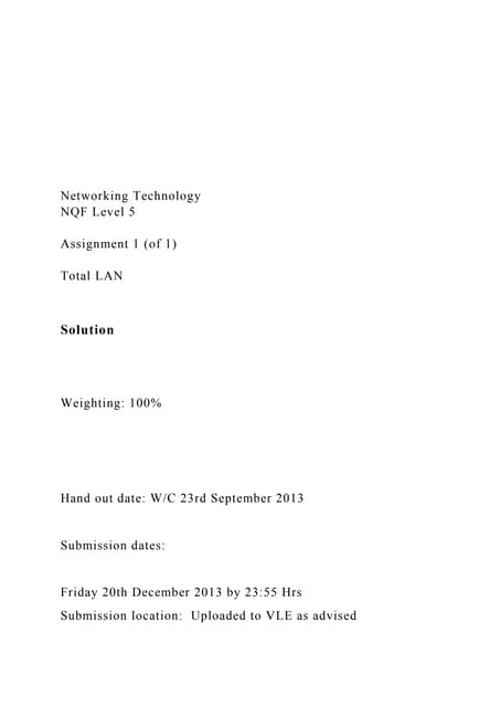 Assessment Details and Submission Guidelines Unit Co.docx | Computer Networking | Computing
