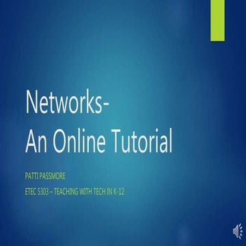 Networking tutorial | PPTX | Computer Networking | Computing