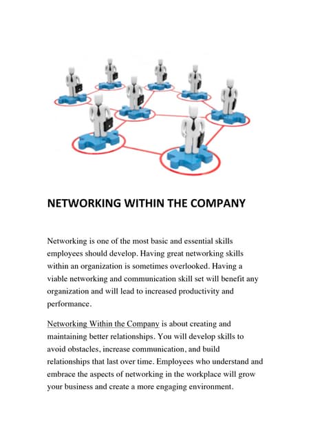 Networking, Relationship Building, and Community | PDF