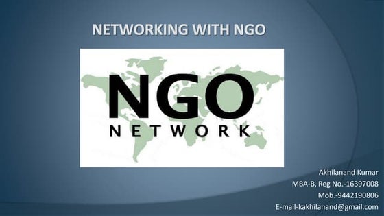Non Governmental Organizations (NGOs) in India | PPTX