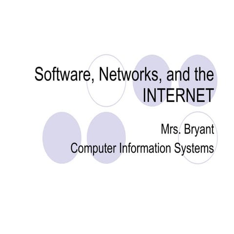 Networks and the Internet | PPT | Internet | Computing