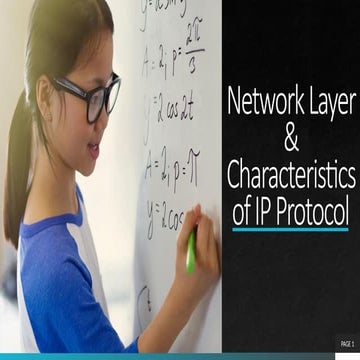 Network Layer & Characteristics of IP Protocol.pptx