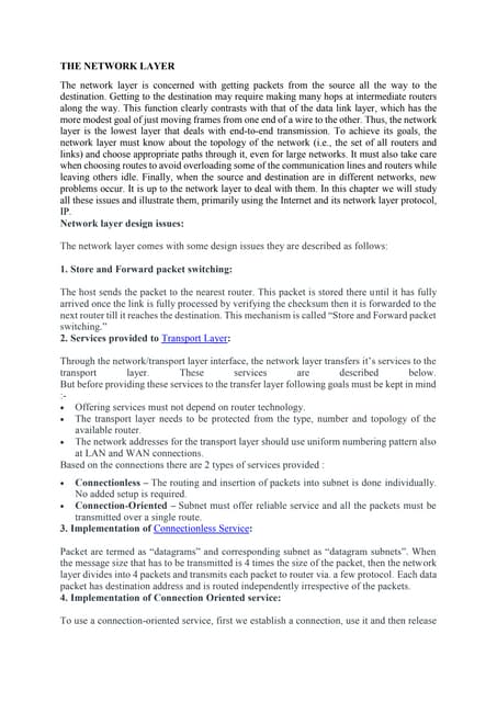 Network Layer Unit 3 Part1pdf 5502