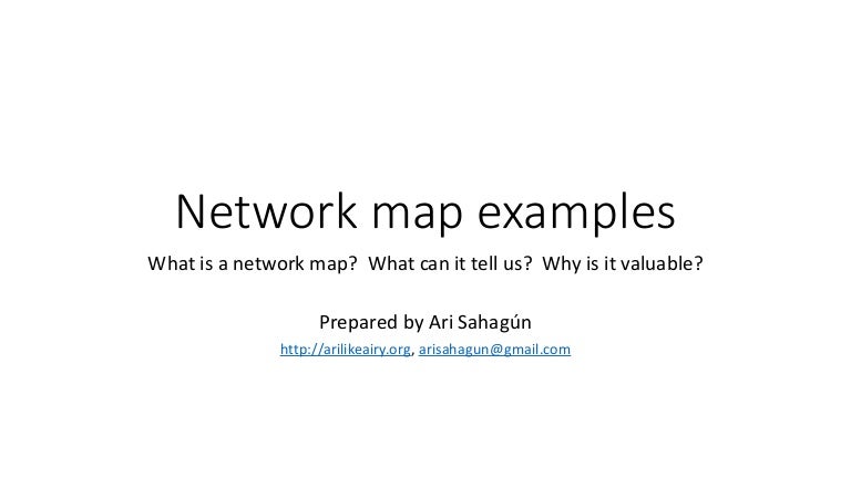 Network map examples